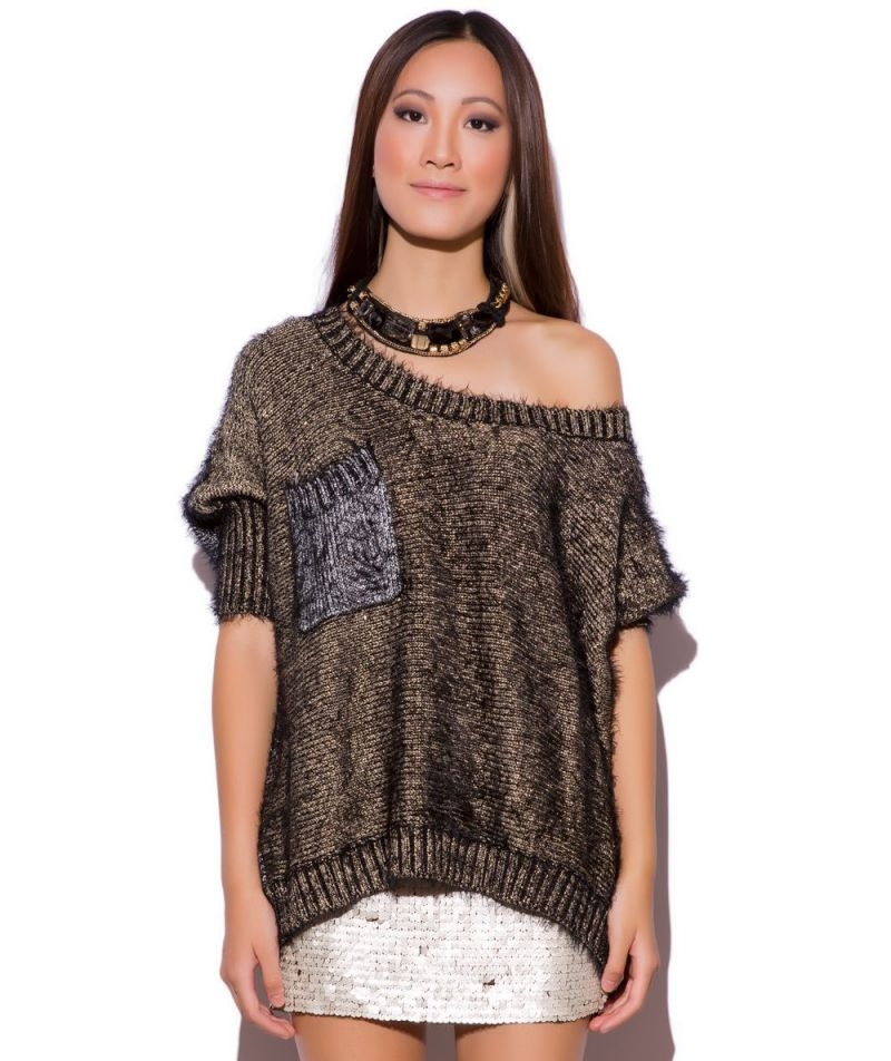 sueter Pelo Esponjoso Negro