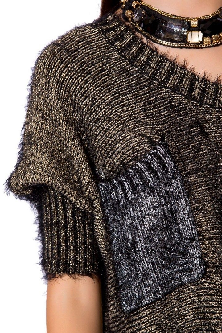 sueter Pelo Esponjoso Negro