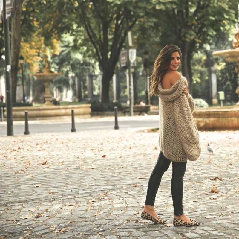 slipper Zapato plano de mujer en piel de potro con estampado de